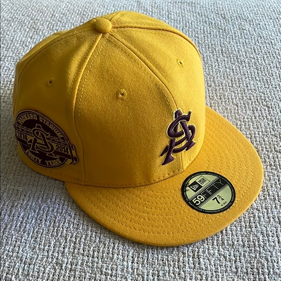 New Era | Accessories | New Era Interlocking Asu Logo Fitted Cap | Poshmark
